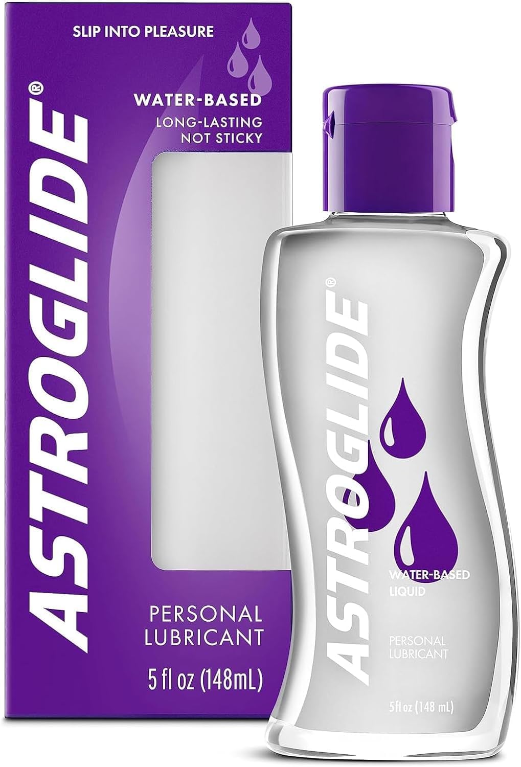 Astroglide Water Based Lube (5oz), Liquid Personal Lubricant ...